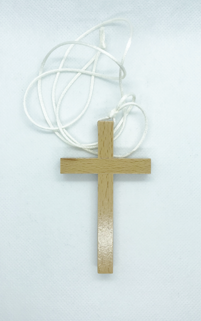 Línea con cordón cruces madera y metal
